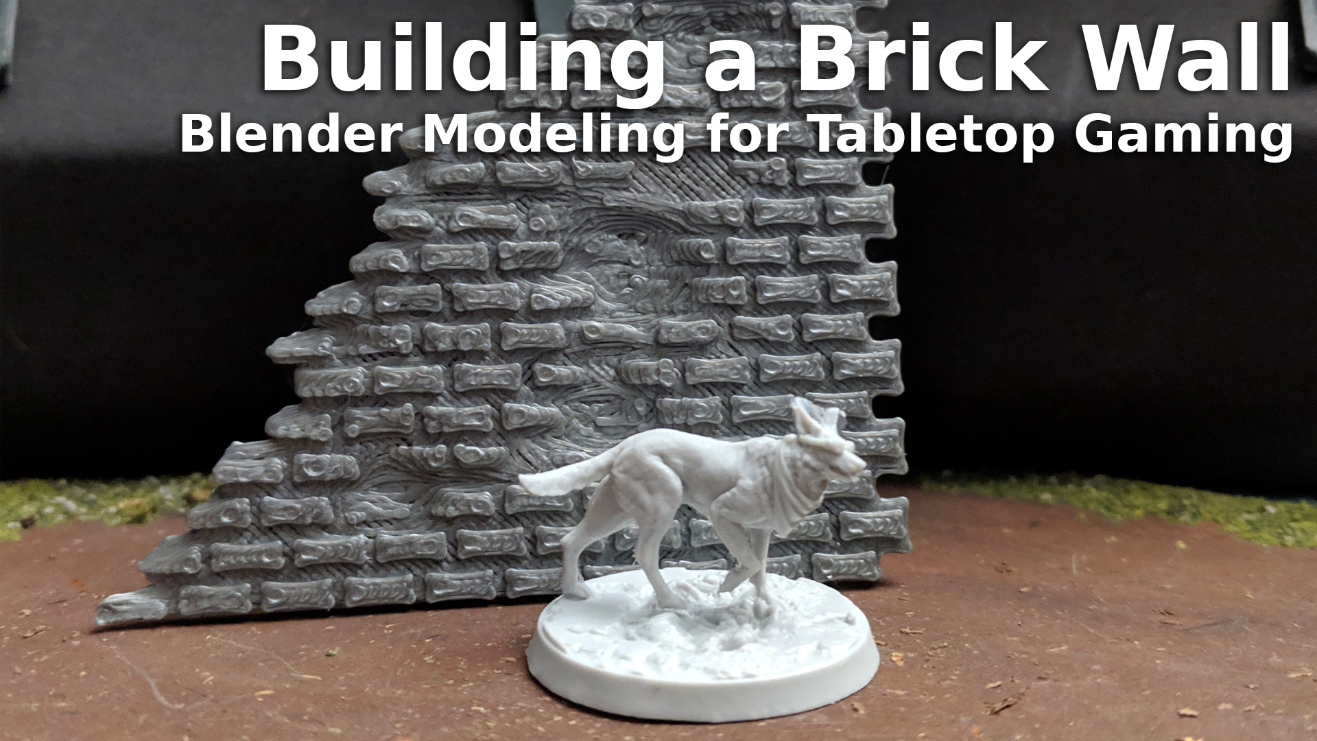 The Tabletop Battlefield | Building Brick walls – Blender 2.8 for ...